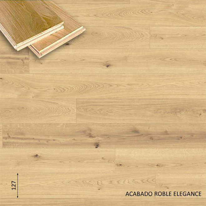 TARIMA ROBLE MULTICAPA ABEDUL - LARGE 15/3 - 127mm - Comadera